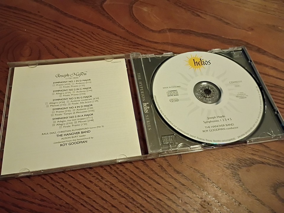 Joseph Haydn - Symphonies #1 Through #5 by Roy Goodman (CD, 2002 ...