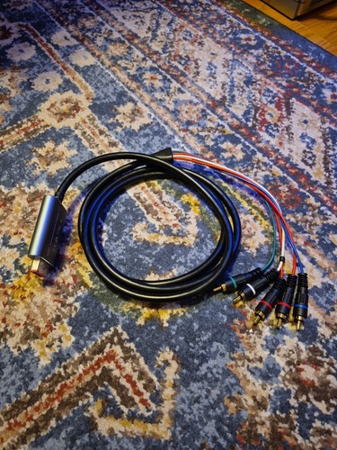 Bitfunx GameCube GCN Component Video Cable 5RCA YPbPr Digital AV Output ...