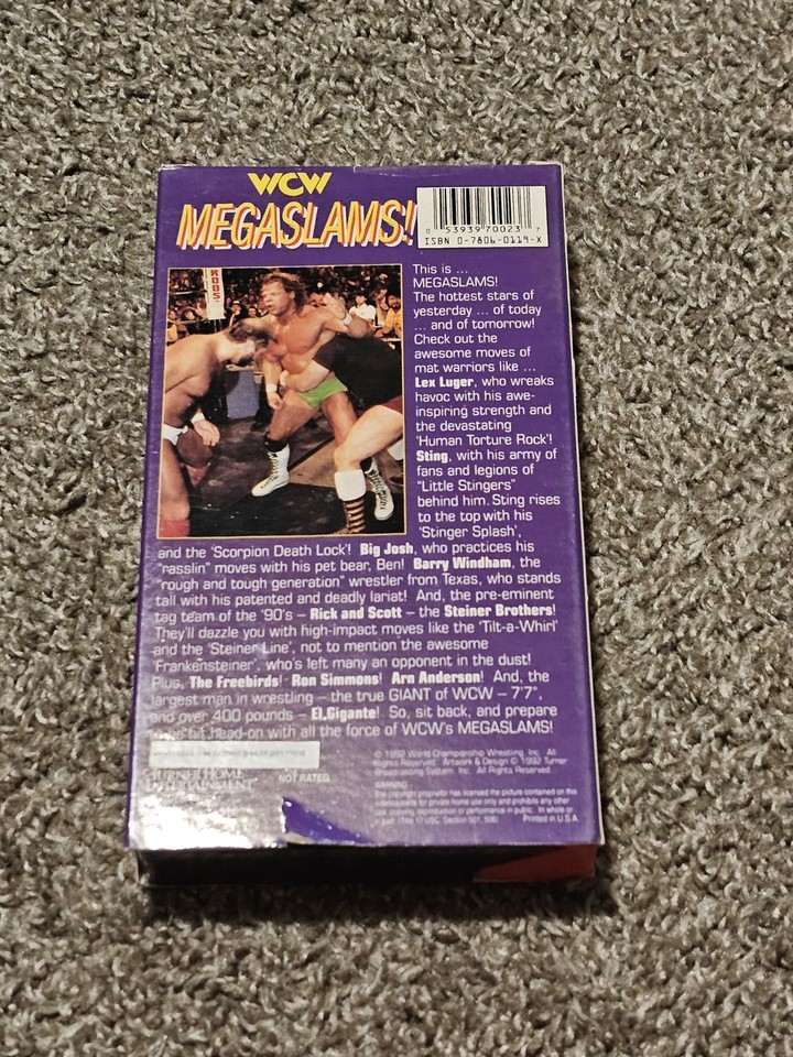 wcw MEGASLAMS! vhs wrestling 53939700237| eBay