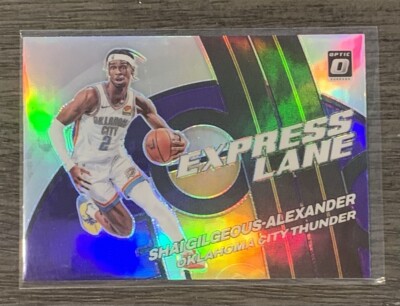 Shai Gilgeous-Alexander Express Lane Insert #17 Donruss Optic 2021 2022 ...