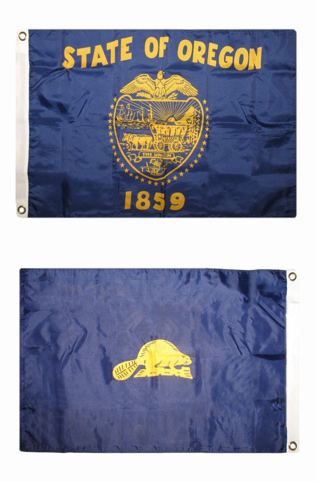 2x3 Oregon 2 Ply Double Sided Flag 2'x3' Banner Grommets 100D Grommets ...