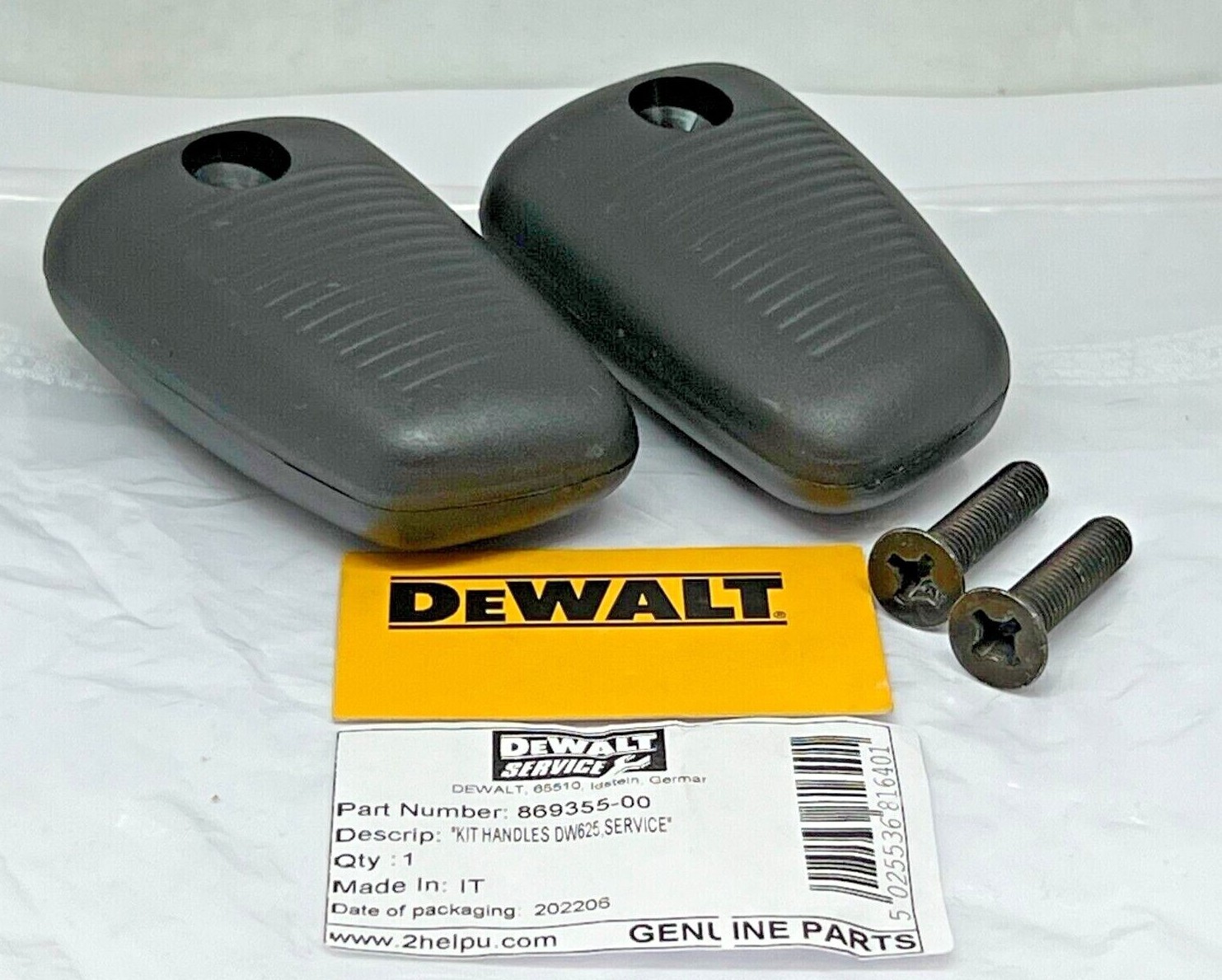 2XGenuine DeWALT 869355-00 Plastic Grip+Screw Router Handle DW624 DW625 ...