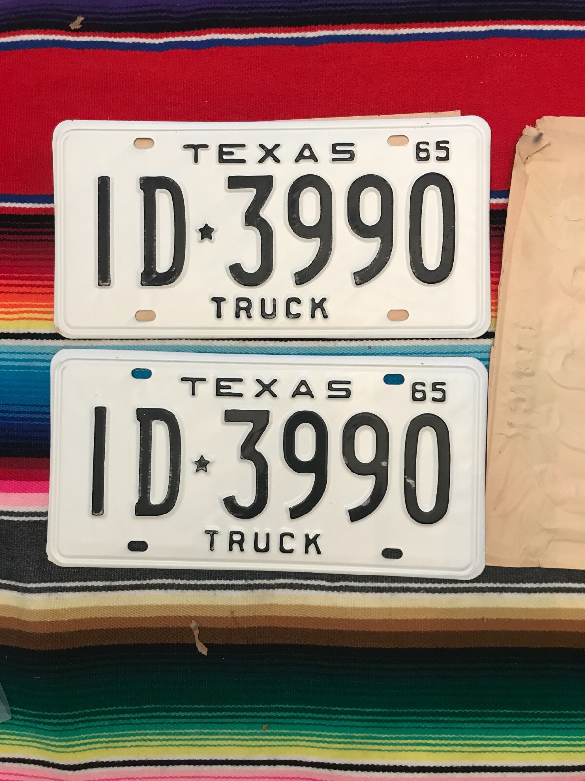 1965 TEXAS TRUCK LICENSE PLATES ID3990 | eBay
