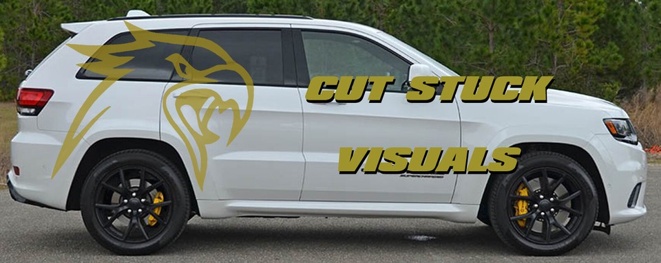 FOR JEEP Huge Decal CAST vinyl KIT HELLCAT TRACKHAWK HAWK | eBay