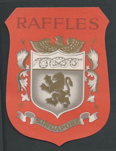 Raffles Hotel SINGAPORE - vintage luggage label | eBay