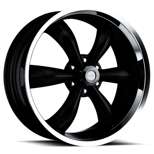 1x 22x9.5 American Muscle 142 Legend 6 Et 30 Black 6x139.7 Wheel Rim ...