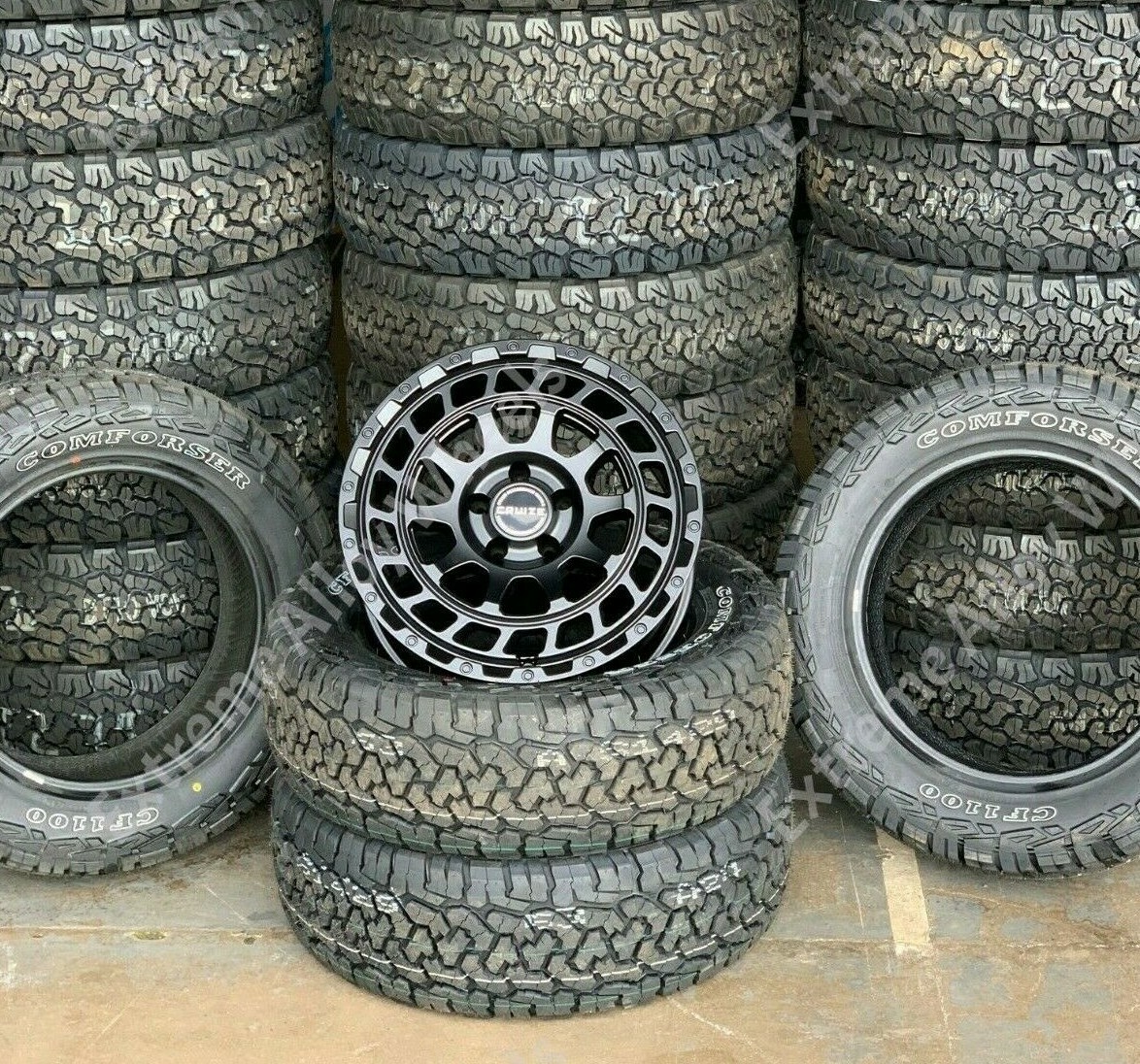 17" Swamper Alloy Wheels Fits Renault Trafic 2014> +All Terrain Tyres ...