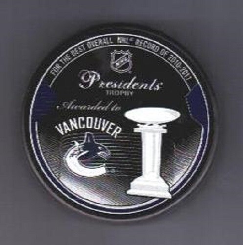 2011 VANCOUVER CANUCKS PRESIDENTS CUP TROPHY PUCK (STANLEY) - #A0L_#8L ...