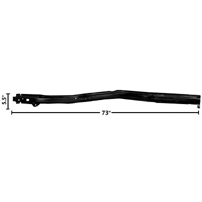 1968~1972 Nova Frame Rail Assembly Rear Left Driver Side EDP Steel ...