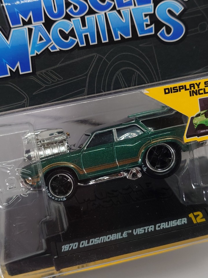Maisto Muscle Machines 1970 Oldsmobile Vista Cruiser Green 1:64 Scale ...