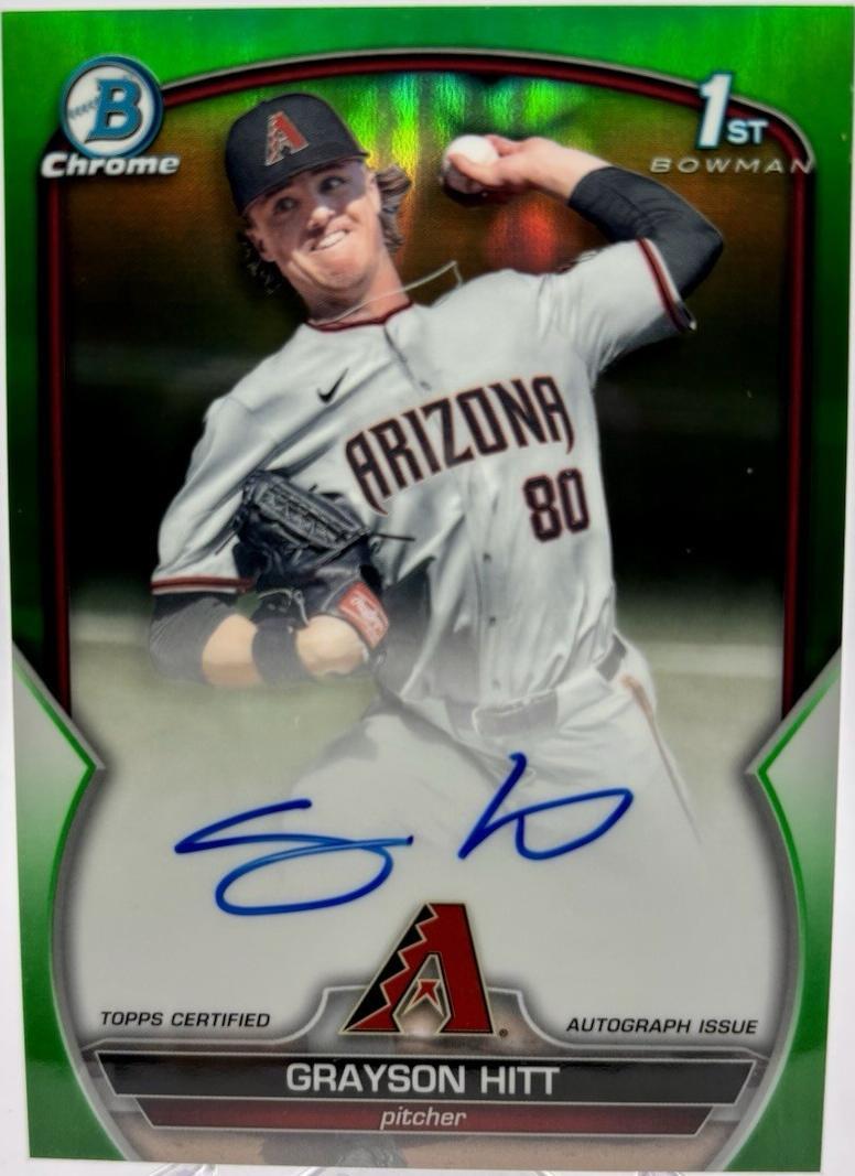 2023 Bowman Draft - Chrome Prospect Autographs Grayson Hitt #CDA-GH ...