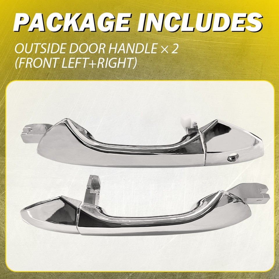 2PCS Driver Front Passenger Side Door Handle Exterior For 2008-2012 ...
