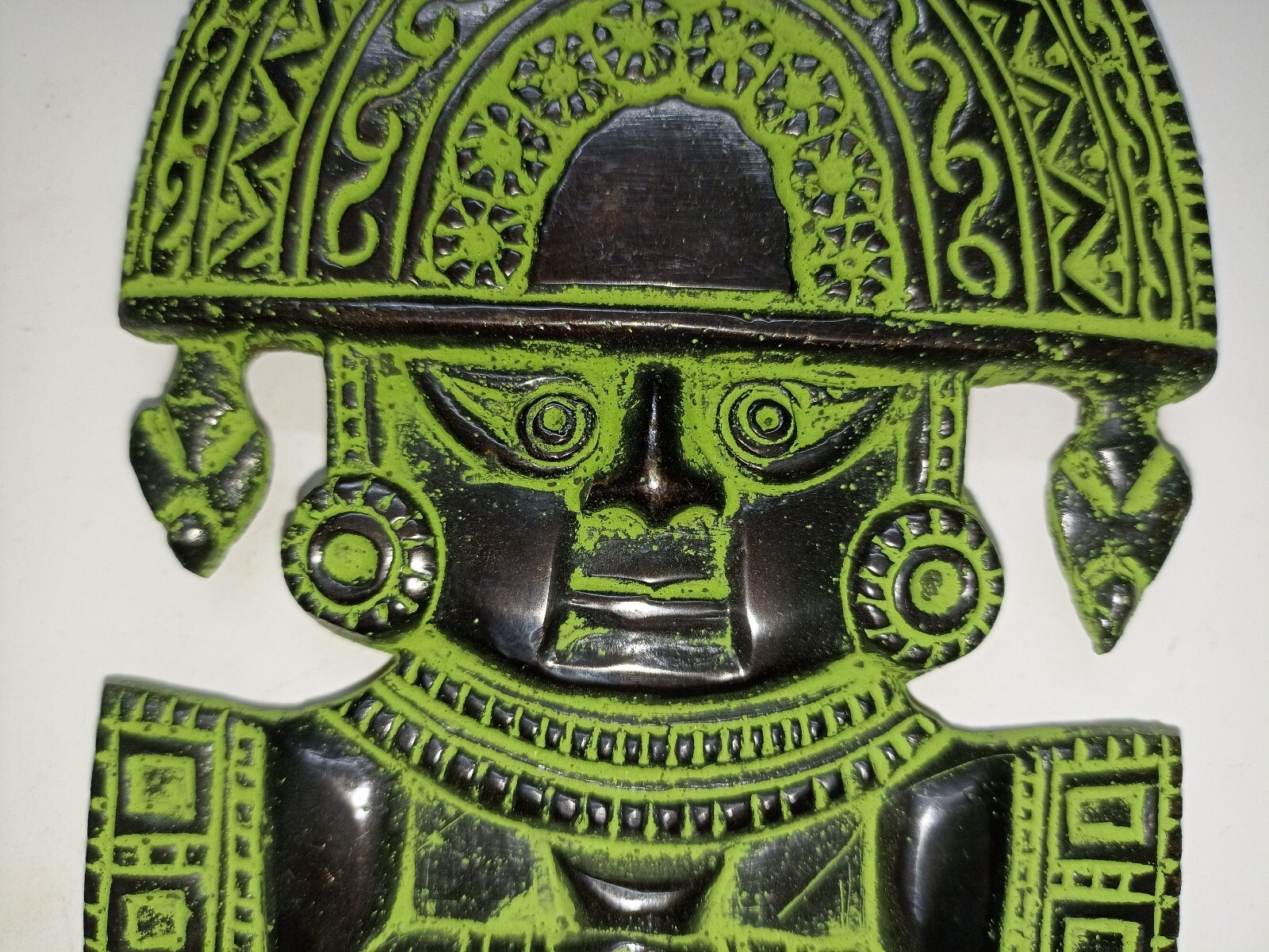 Brass Tumi Peru Symbol Wall Mount Decor Good Luck TUMI God Office wall ...