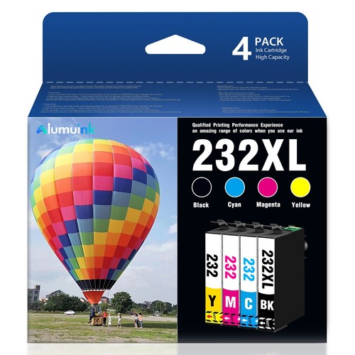 Compatible 232XL Ink for Epson XP-4205 XP-4200 WF-2950 Printers (4-Pack ...