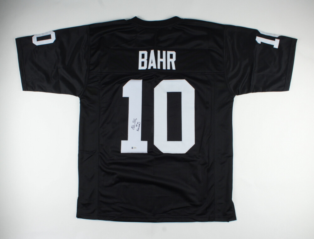 Chris Bahr Signed Oakland Raiders Jersey (Beckett COA) 2xSuper Bowl ...