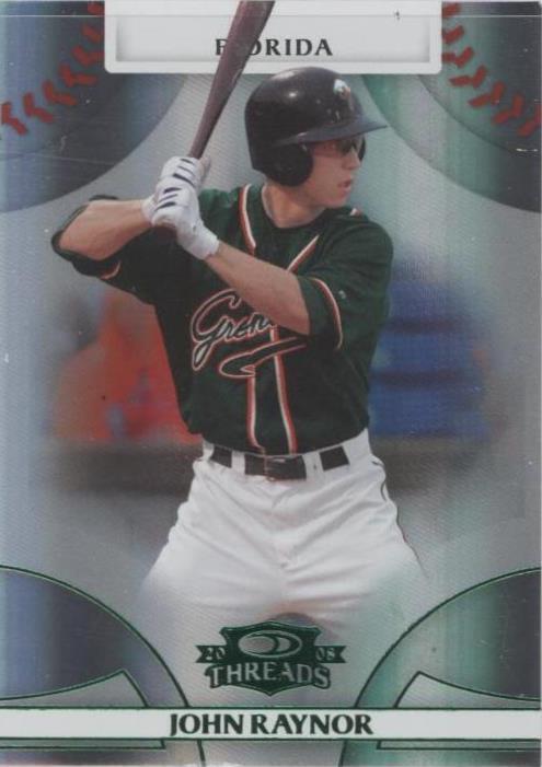 2008 Donruss Threads - John Raynor #55 Green Century Proof /250 (RC ...