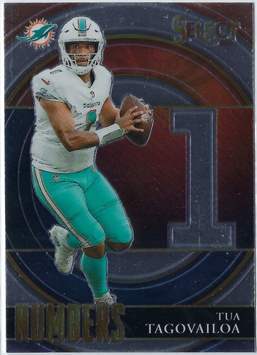 2021 Panini Select Numbers #SN-13 Tua Tagovailoa Miami Dolphins NM ...