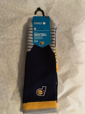 Stance Socks Size Large 9-12 Indiana Pacers Arena Logo Classic Pique ...