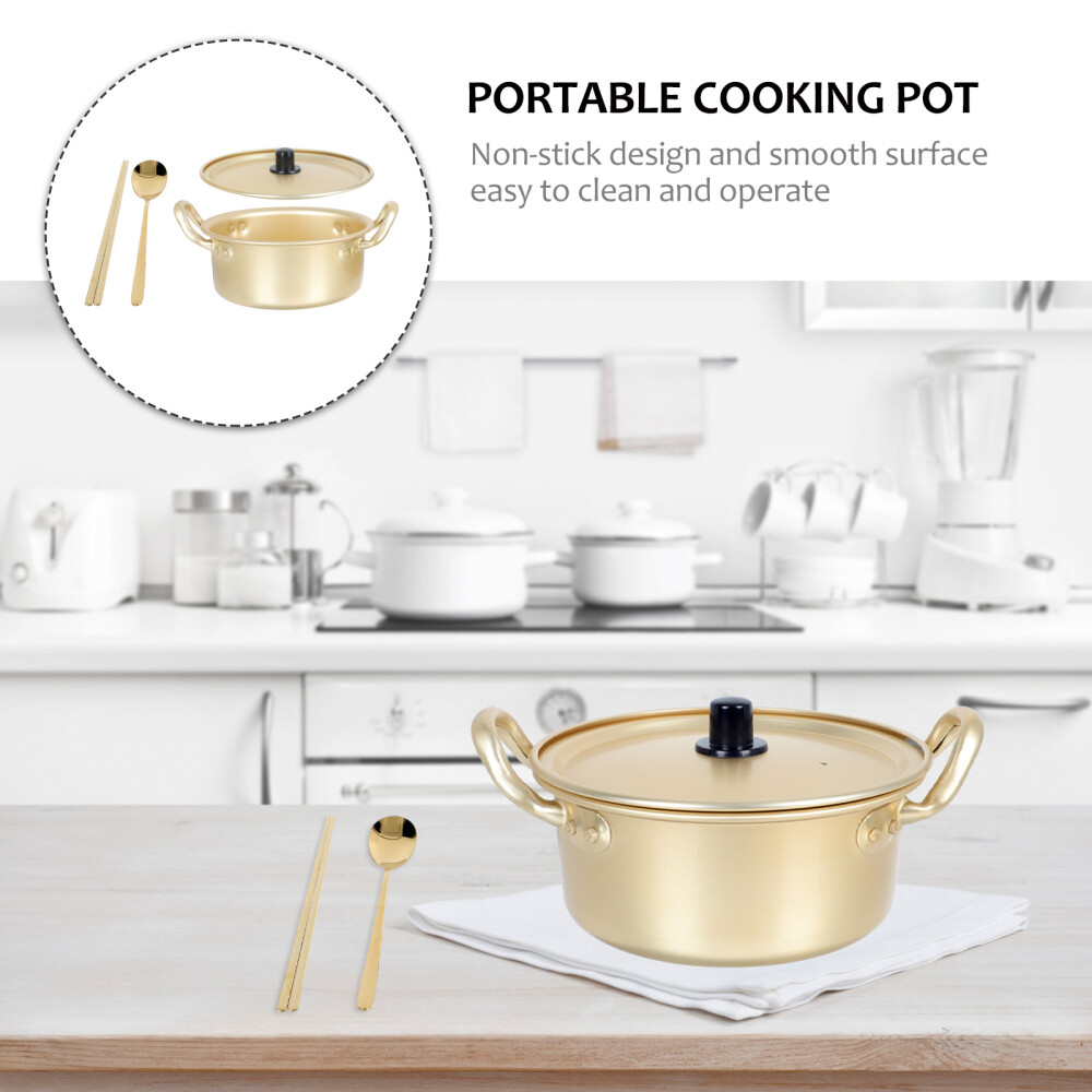 Instant Noodle Pot Golden Korea Ramen from Korean Stone Cooking Pan | eBay