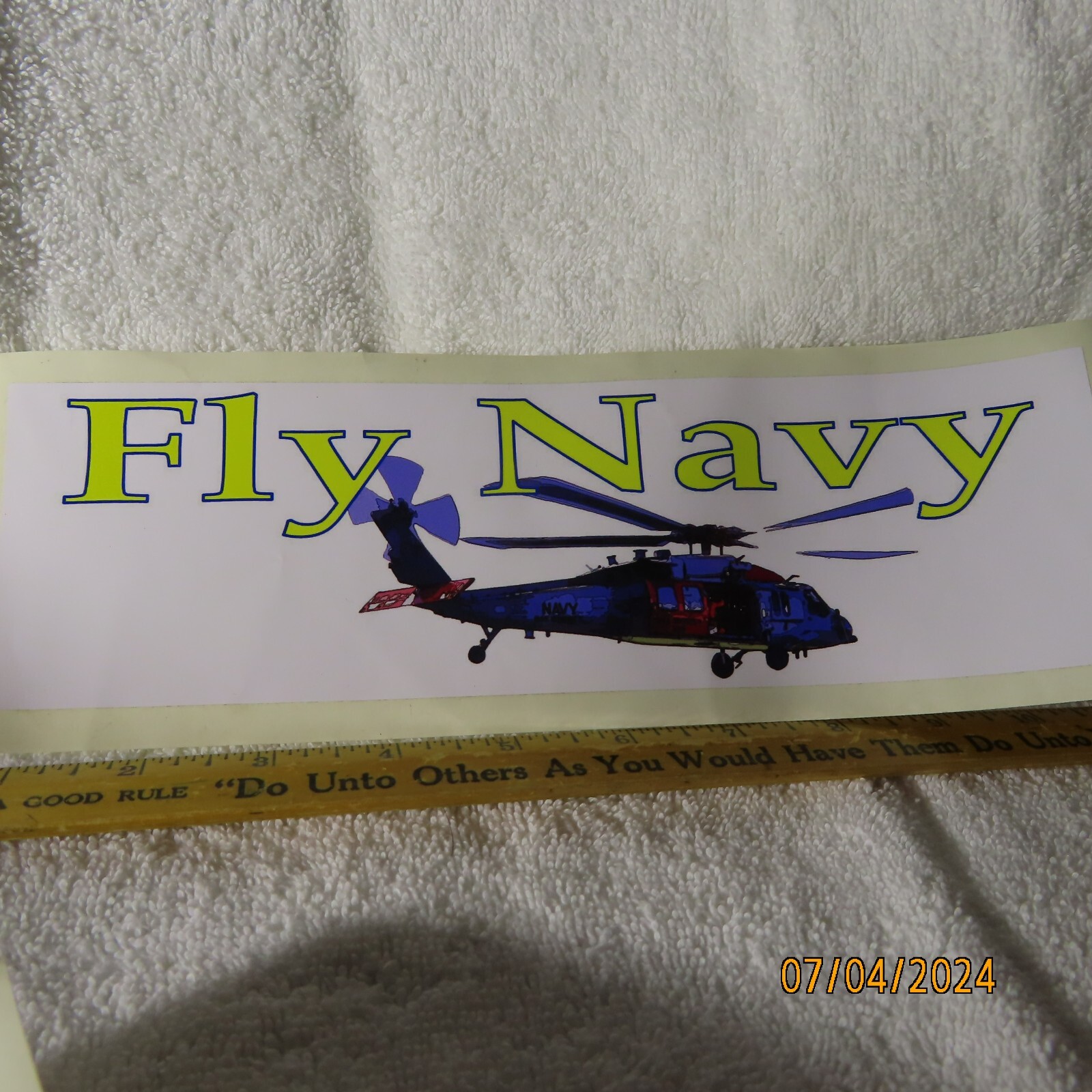 Vintage Fly Navy Sticker NEW | eBay