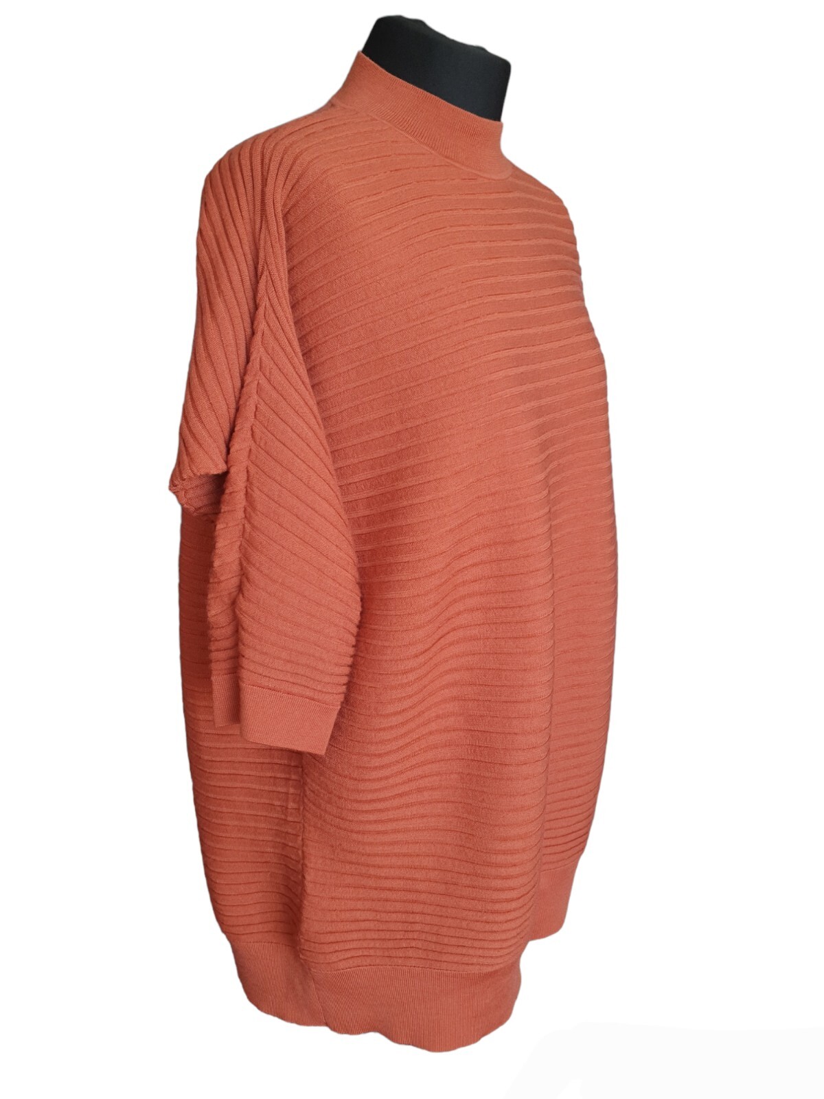 Cos Ribbed Knit Oversize Pure Wool Cocoon Tent Terrac… - Gem