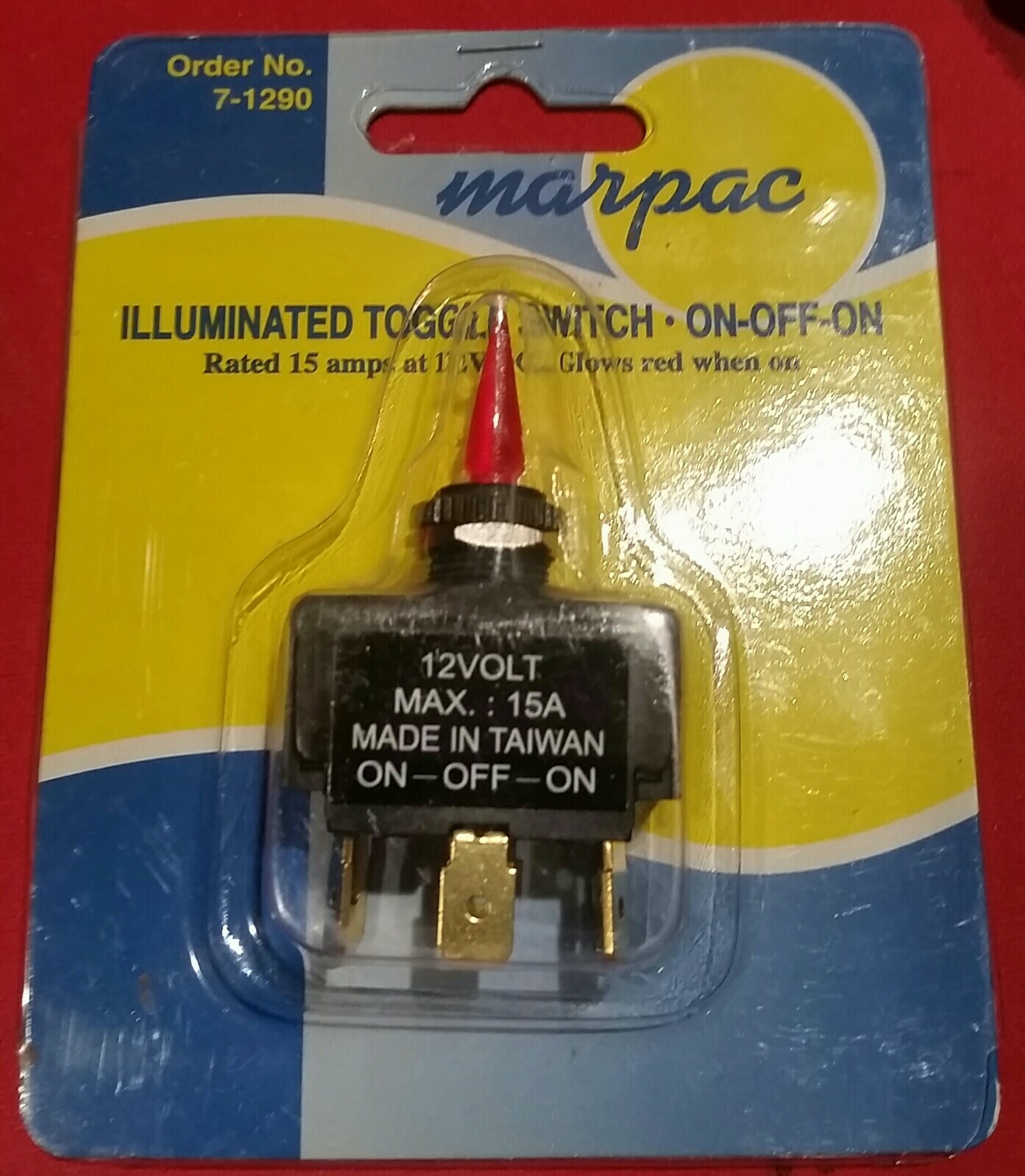 Marpac Toggle Red Tip 6 Terminal Switch P# 7-1290 | eBay