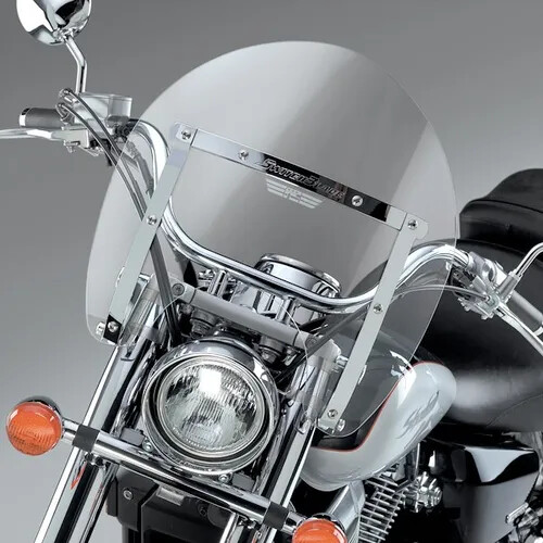 NC Switchblade Shorty Windshield Clear Chrome Mount Yamaha Stryker ...