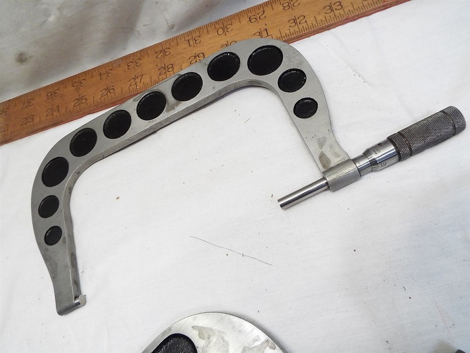 Set Central Tool Outside Micrometers 0-6" Machinist Brown & Sharpe Mic ...