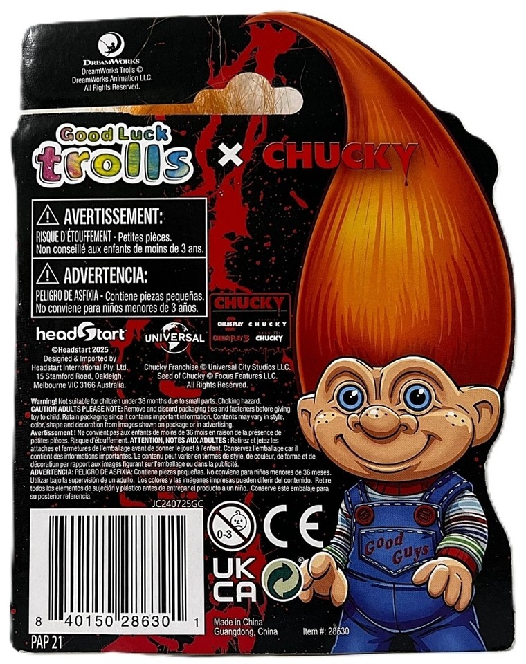 Chucky Good Guys X Good Luck Trolls Universal Studios Collectible ...