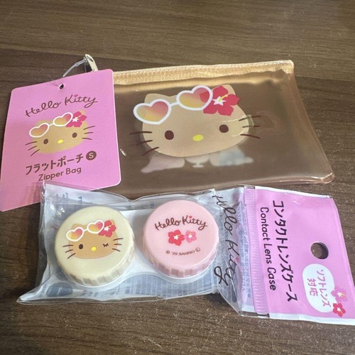 Hello Kitty Sunburn Pouch Contact Case Kawaii | eBay