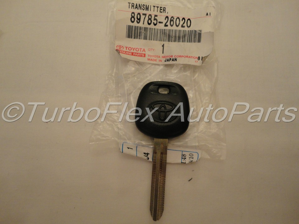 Toyota Transponder Blank Key Genuine OEM 89785-26020 | eBay