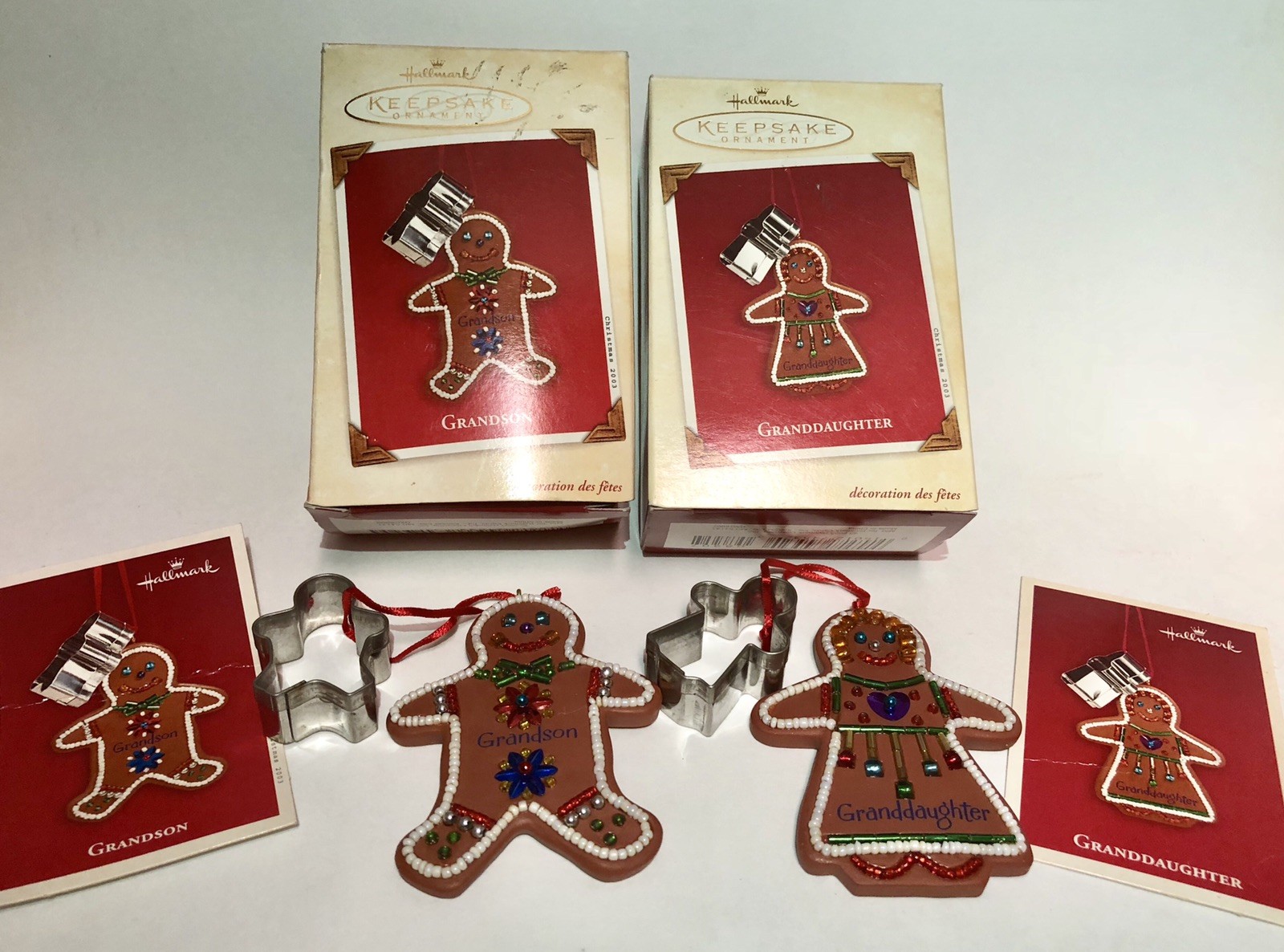 Hallmark Keepsake Ornament Granddaughter/son ‘03 Cookie Cutter ...