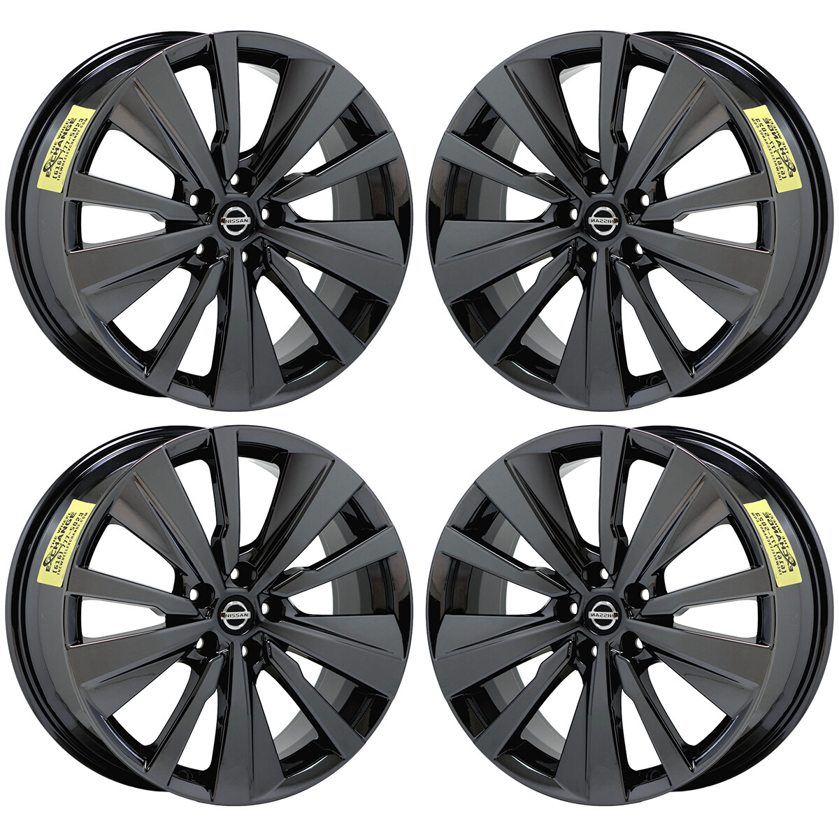 EXCHANGE 19" Nissan Altima Maxima Black Chrome wheels rims Factory OEM ...