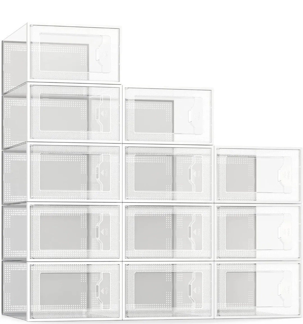 SEESPRING 12 Pack Stackable Shoe Storage Box Lg. | eBay