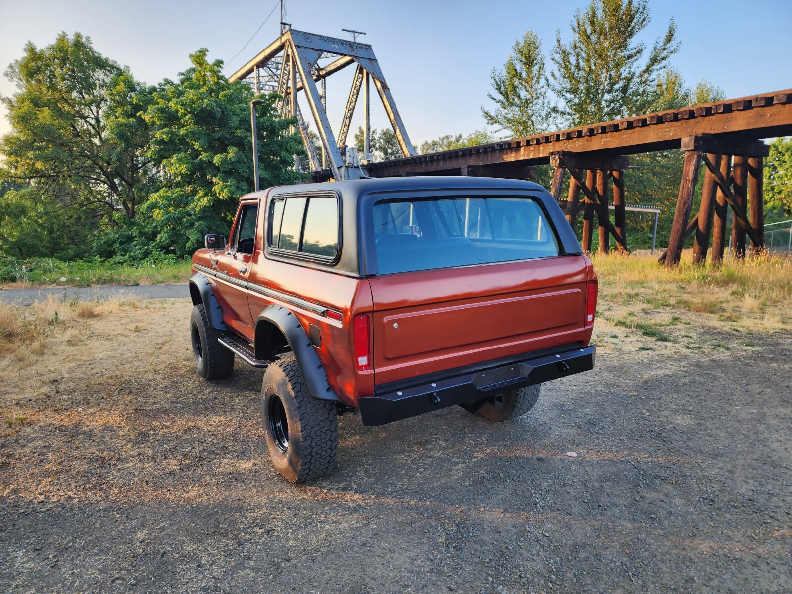 1978-1979 Ford Bronco Rear Bumper RAW STEEL | eBay