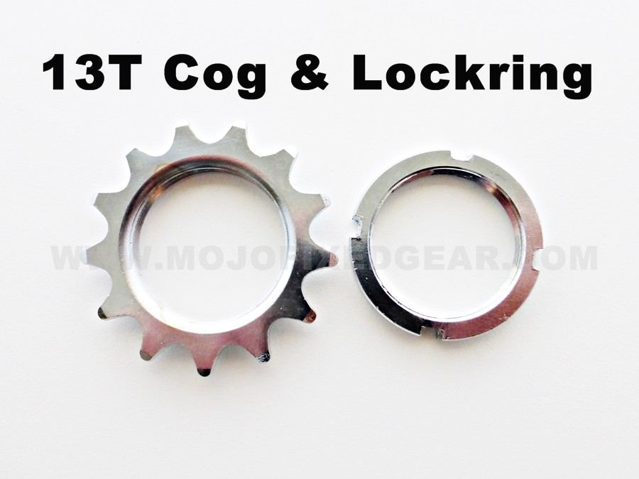 13T COG & LOCKRING - FIXED GEAR TRACK 13 TOOTH 1/8 INCH 1/8" FIXIE LOCK ...