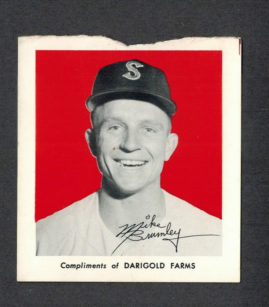 1960 Darigold Farms Spokane Indians Dairy Issue Regional Mike Brumley ...