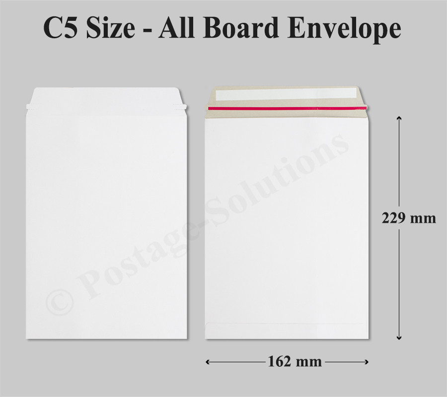 White ALL board Sturdy Envelopes All Sizes Over Quick Delivery Best ...