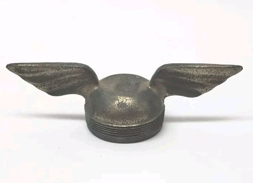 Early Vintage 2” Diameter Winged Auto Antique Car Radiator Cap Outside ...