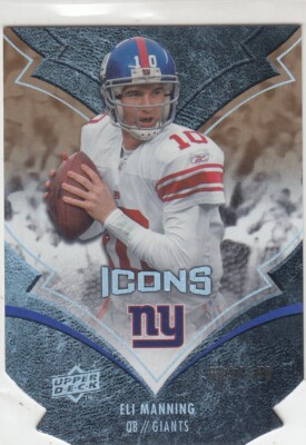 ELI MANNING 2008 Upper Deck Icons Silver Die Cut #65 83/150 Giants | eBay
