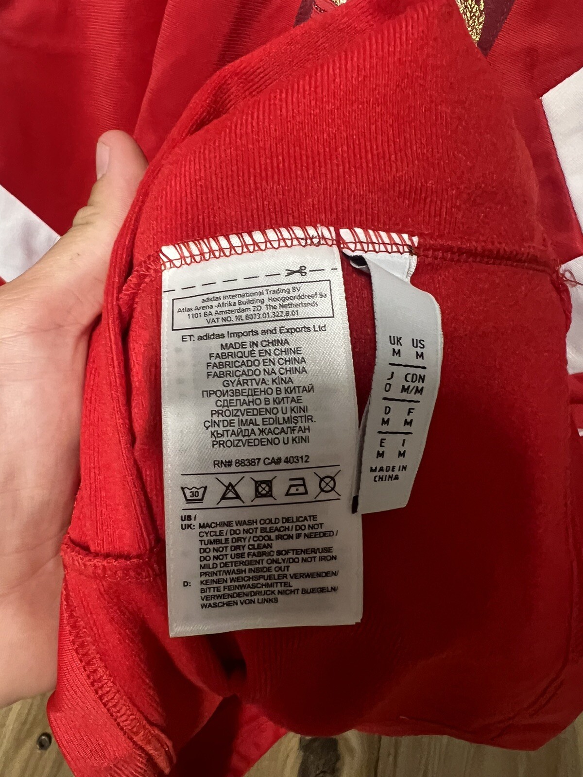 Adidas Soviet Jersey — Medium Football Soccer Socialist Cold War Retro ...