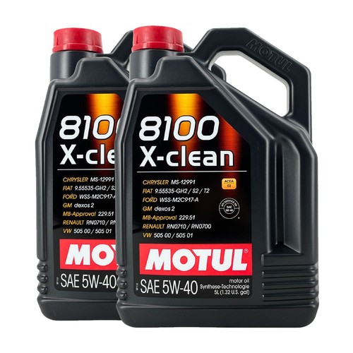 MOTUL 8100 X-Clean SAE 5W-40 Huile MB 229.51, Renault RN0710, 2x5 Litre ...