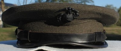 Vintage USMC Marine Corps Green Cover Dress Hat | eBay