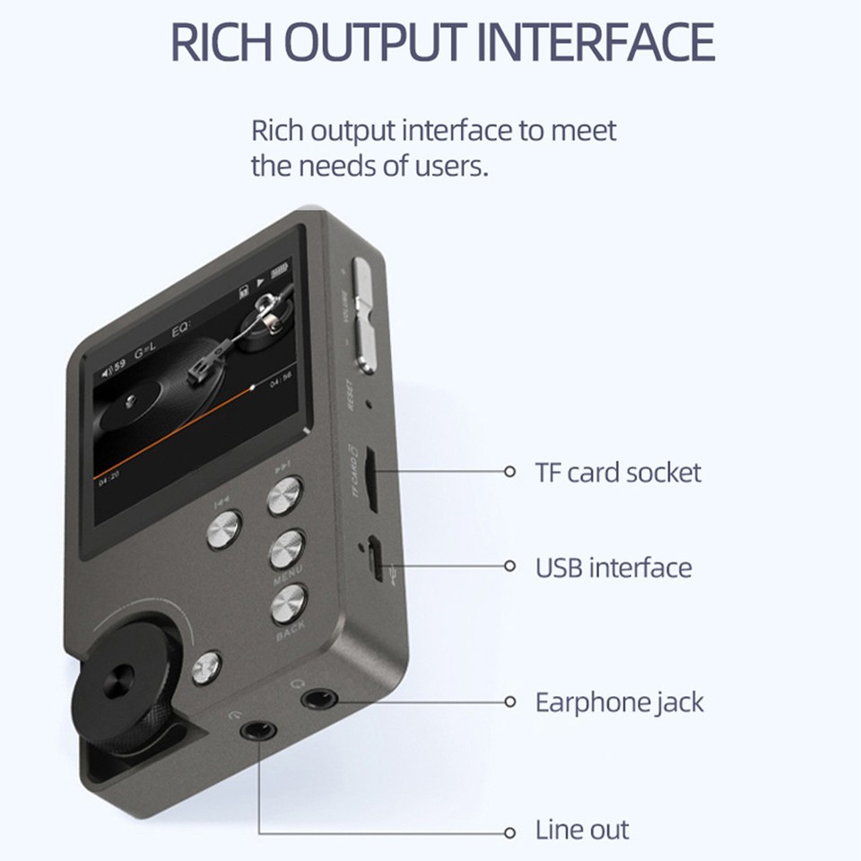 HiFi MP3 Player Lossless DSD DAC Flac High Resolution Music Player ...