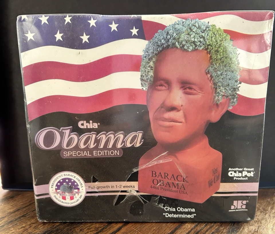 Factory Sealed Barack Obama Chia Special Edition President | eBay