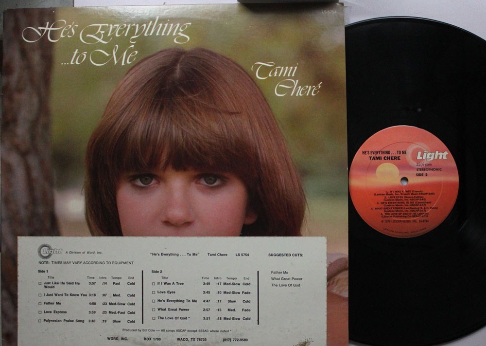Rock Lp Tami Chere He'S Everything...To Me On Light | eBay
