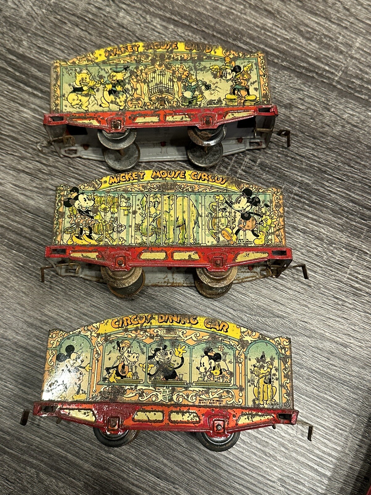 Original 1935 Lionel Mickey Mouse Disney Circus Train Set | eBay