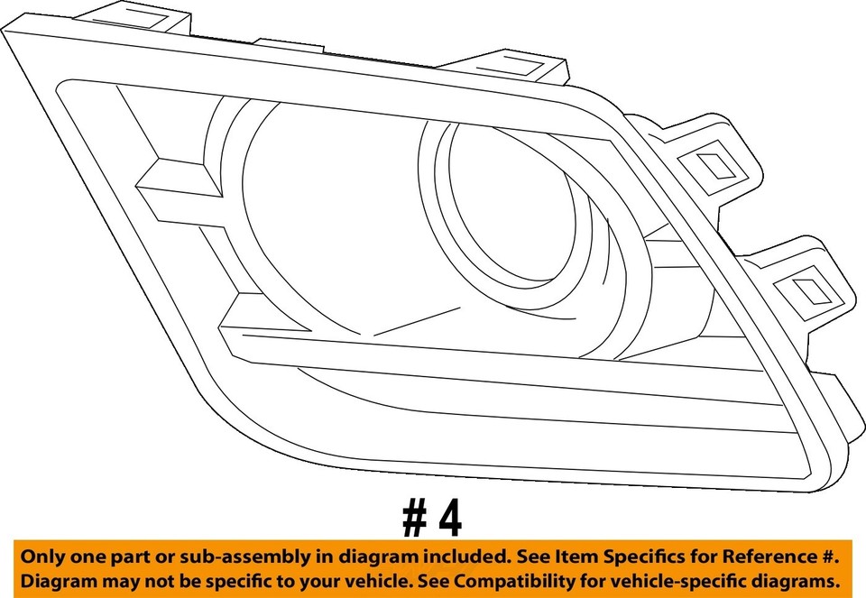 Chevrolet GM OEM Camaro Foglight Fog Driving Light Lamp-Lamp Bezel Left ...