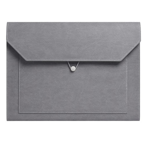 PU Leather A4 File Folder Document Holder 2 Pockets Portfolio Envelope ...