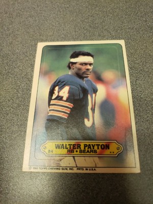 1983 Topps Walter Payton Sticker #24 Chicago Bears Football HOF | eBay